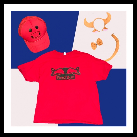 Red Bull | Other | 5 Piece Red Bull Halloween Costume | Poshmark